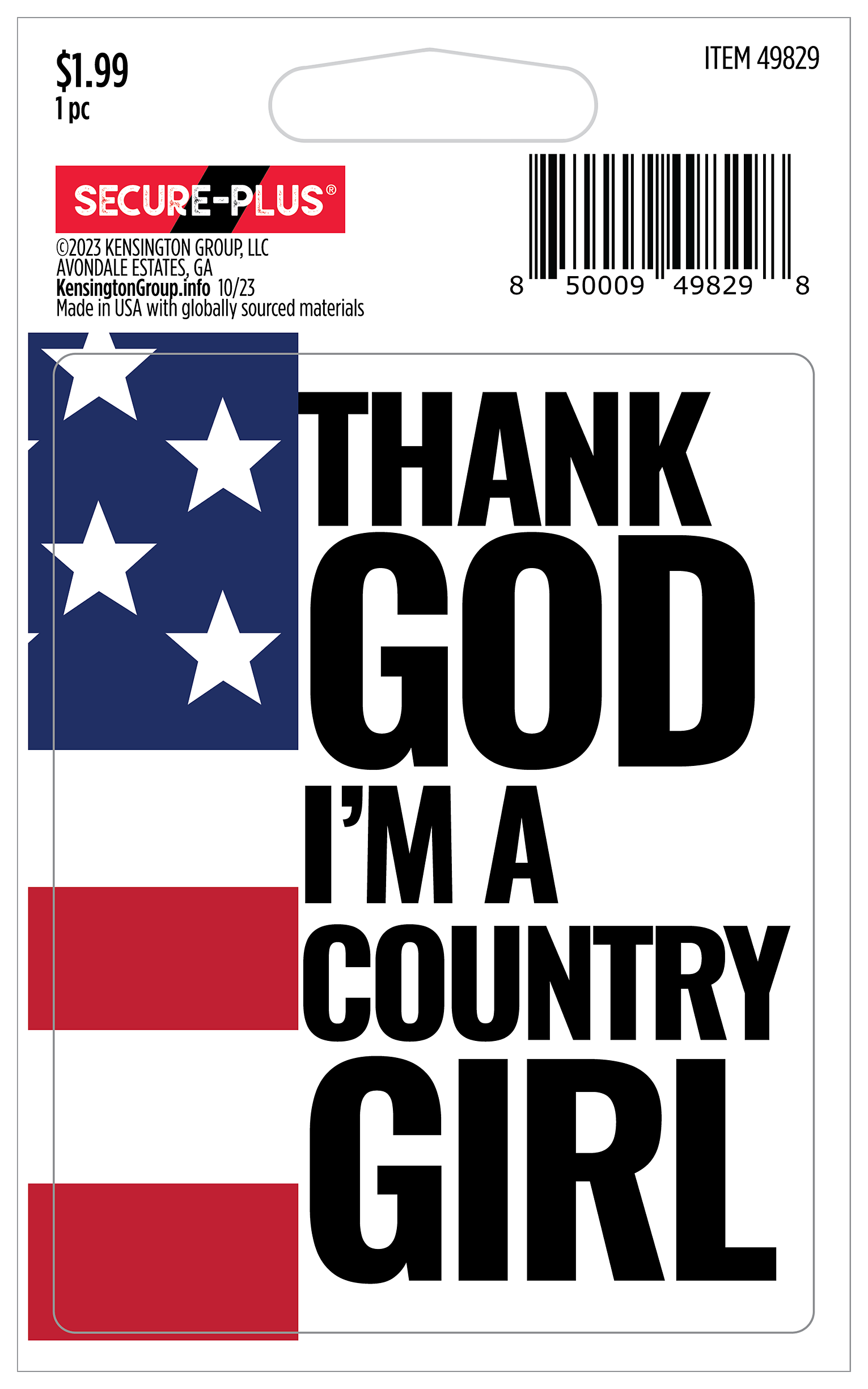 Secure-Plus Thank God I'm A Country Girl Sticker | Cabela's